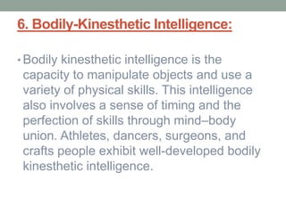 Intelligence in psychology ppt | PPTX