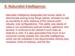 Intelligence in psychology ppt | PPTX