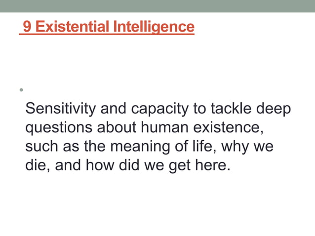 Intelligence in psychology ppt | PPTX