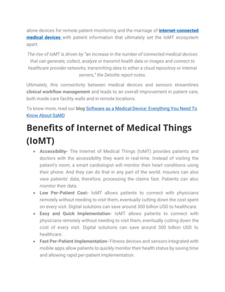 Intelligence in the Internet of Medical Things (IoMT) Era | PDF