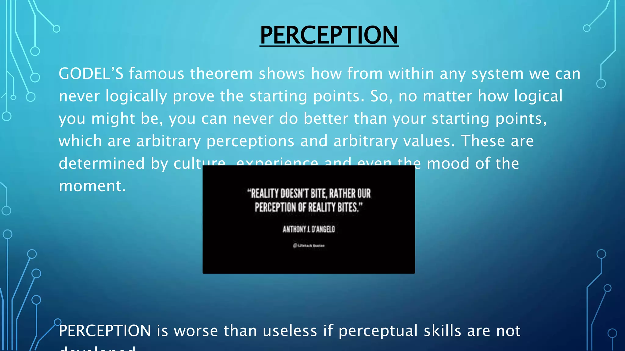 INTELLIGENCE IS NOT ENOUGH | PPTX