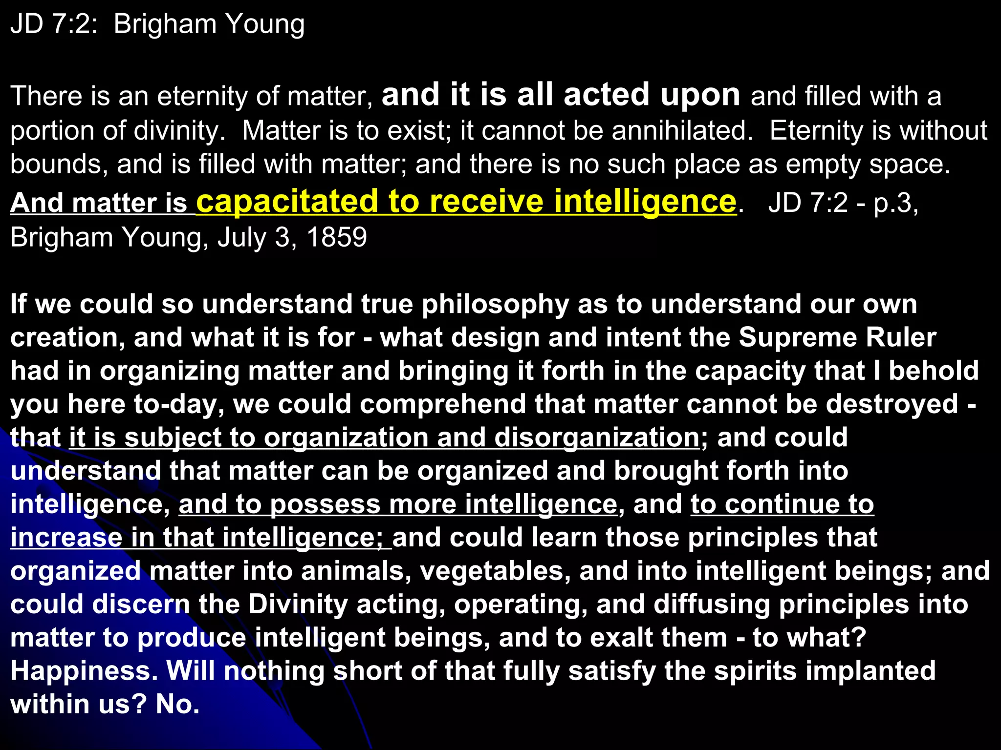 Intelligence,light,truth in ENGLISH | PPT