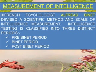 Intelligence & multiple intelligence | PPTX