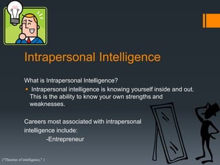 Intelligence | PPT