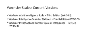 Intelligence and its theories in psychology | PPT