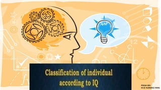CLASSIFICATION OF Intelligence Quotient and uses.pptx