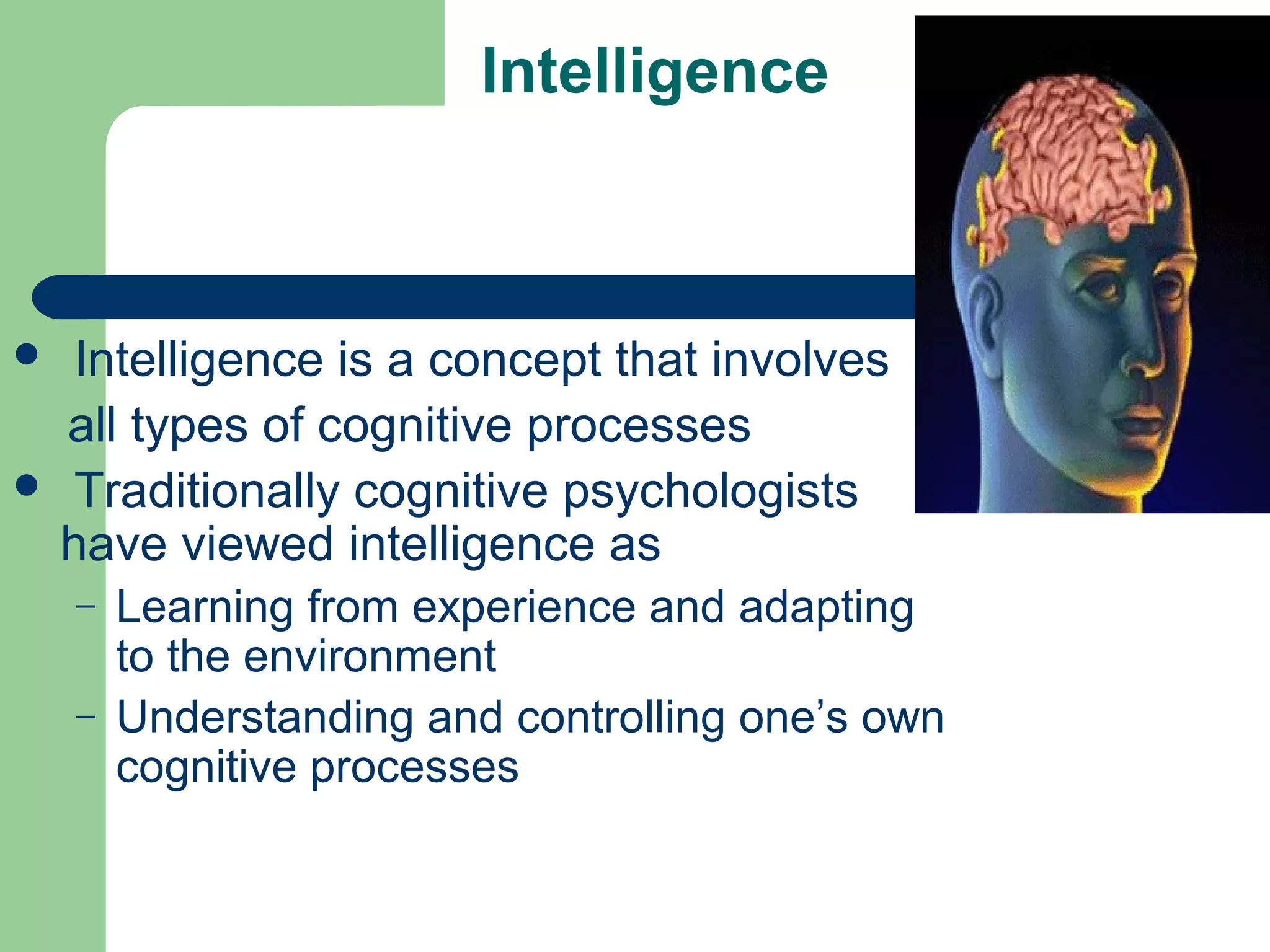 Intelligence revised | PPT | Educational Assessment | Education