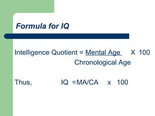 Intelligence revised | PPT