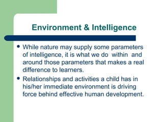 Intelligence revised | PPT | Educational Assessment | Education