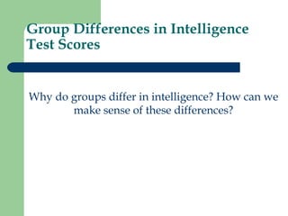 Intelligence revised | PPT