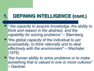 Intelligence revised | PPT