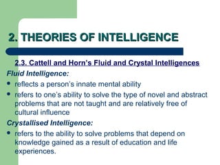 Intelligence revised | PPT