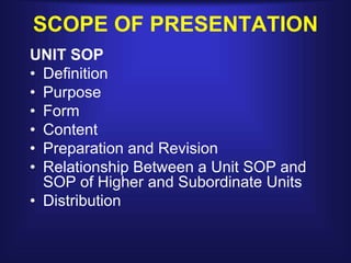 INTELLIGENCE Special operations procedures | PPT