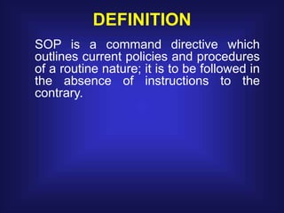 INTELLIGENCE Special operations procedures | PPT