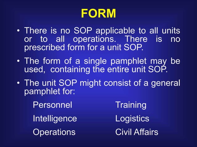 INTELLIGENCE Special operations procedures | PPT | War and Conflicts