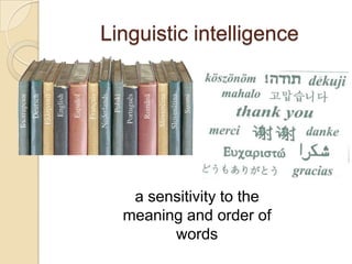 Intelligence structure (types) | PPTX