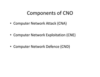 Intelligence Support Requirements for Offensive Computer Network Operations | PPT
