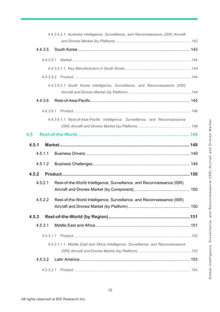 Intelligence Surveillance And Reconnaissance Isr Aircraft And Drones