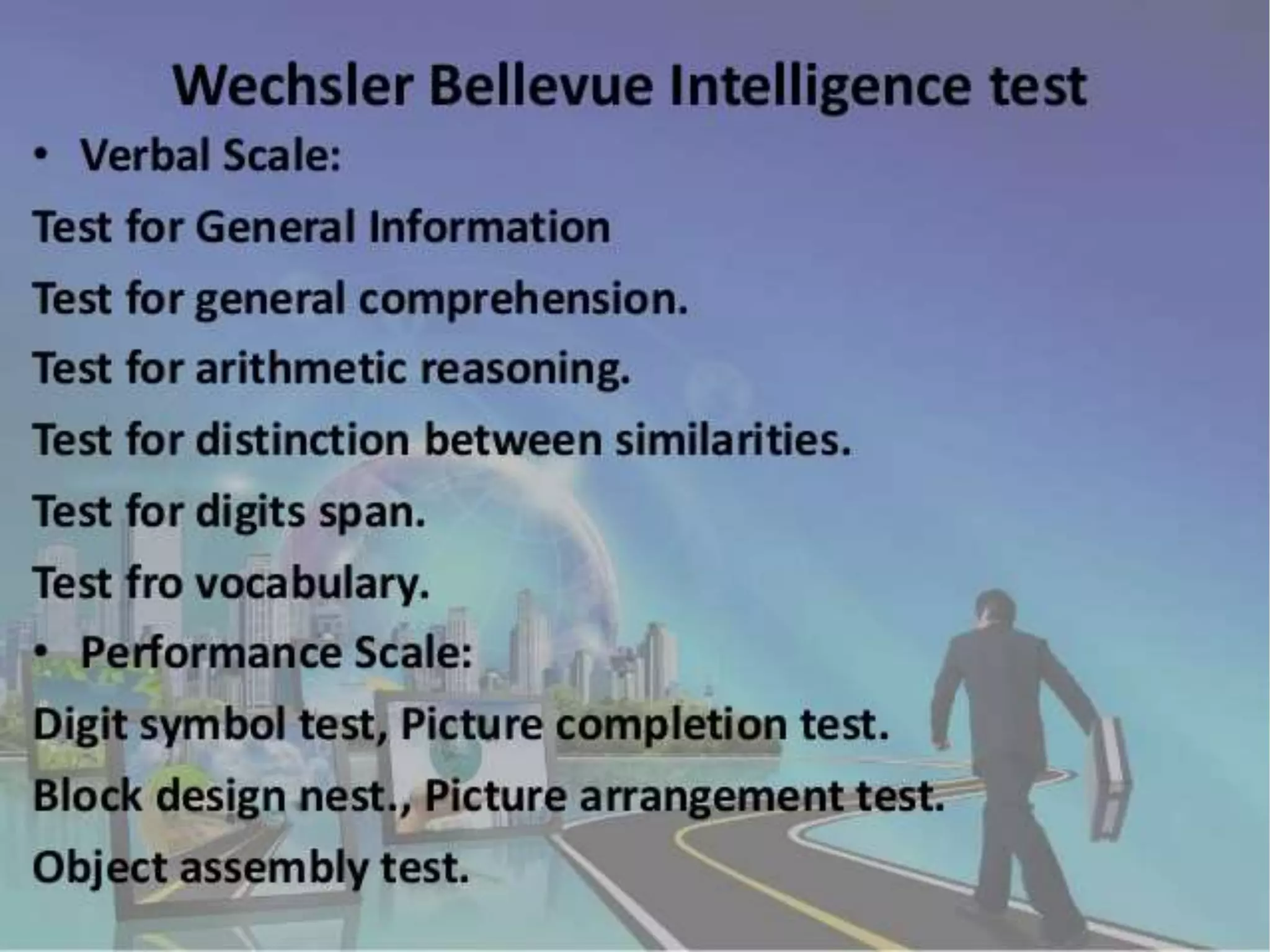 Intelligence test | PPTX