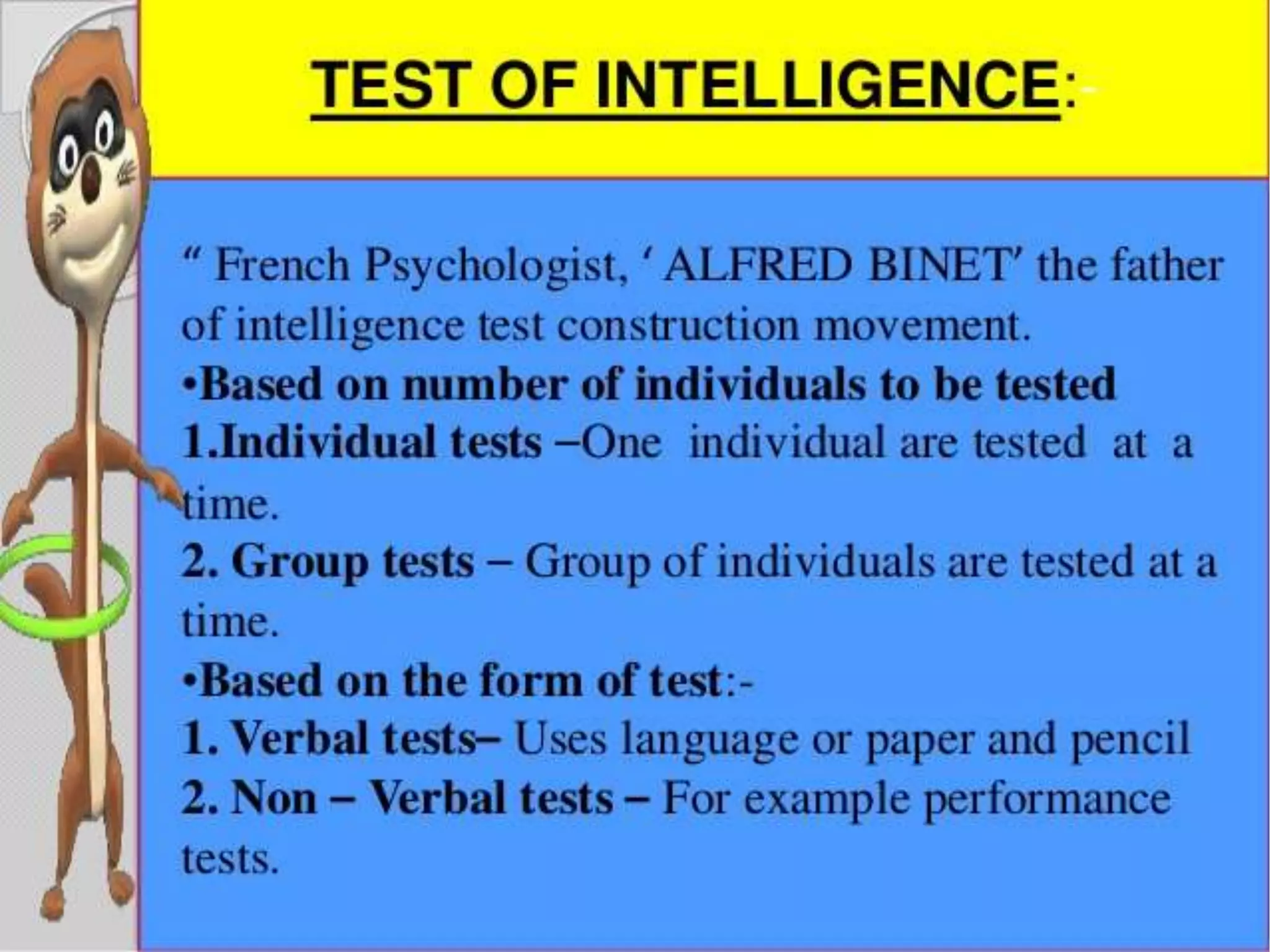 Intelligence test | PPT
