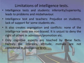 Intelligence test | PPT