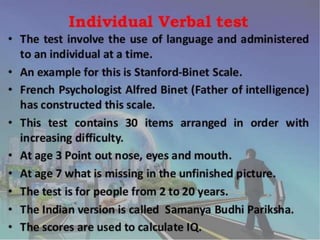 Intelligence test | PPT