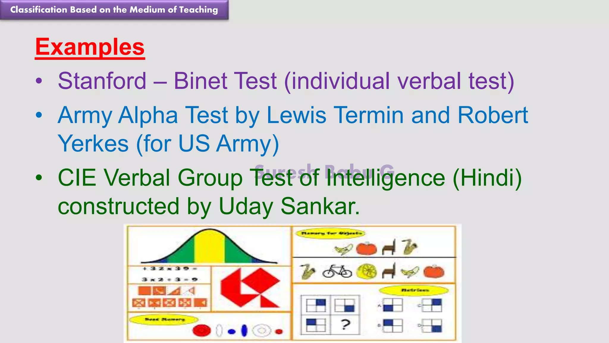 Intelligence Test - Categories of Intelligence tests – uses and ...