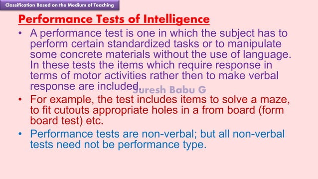 Intelligence Test - Categories of Intelligence tests – uses and ...