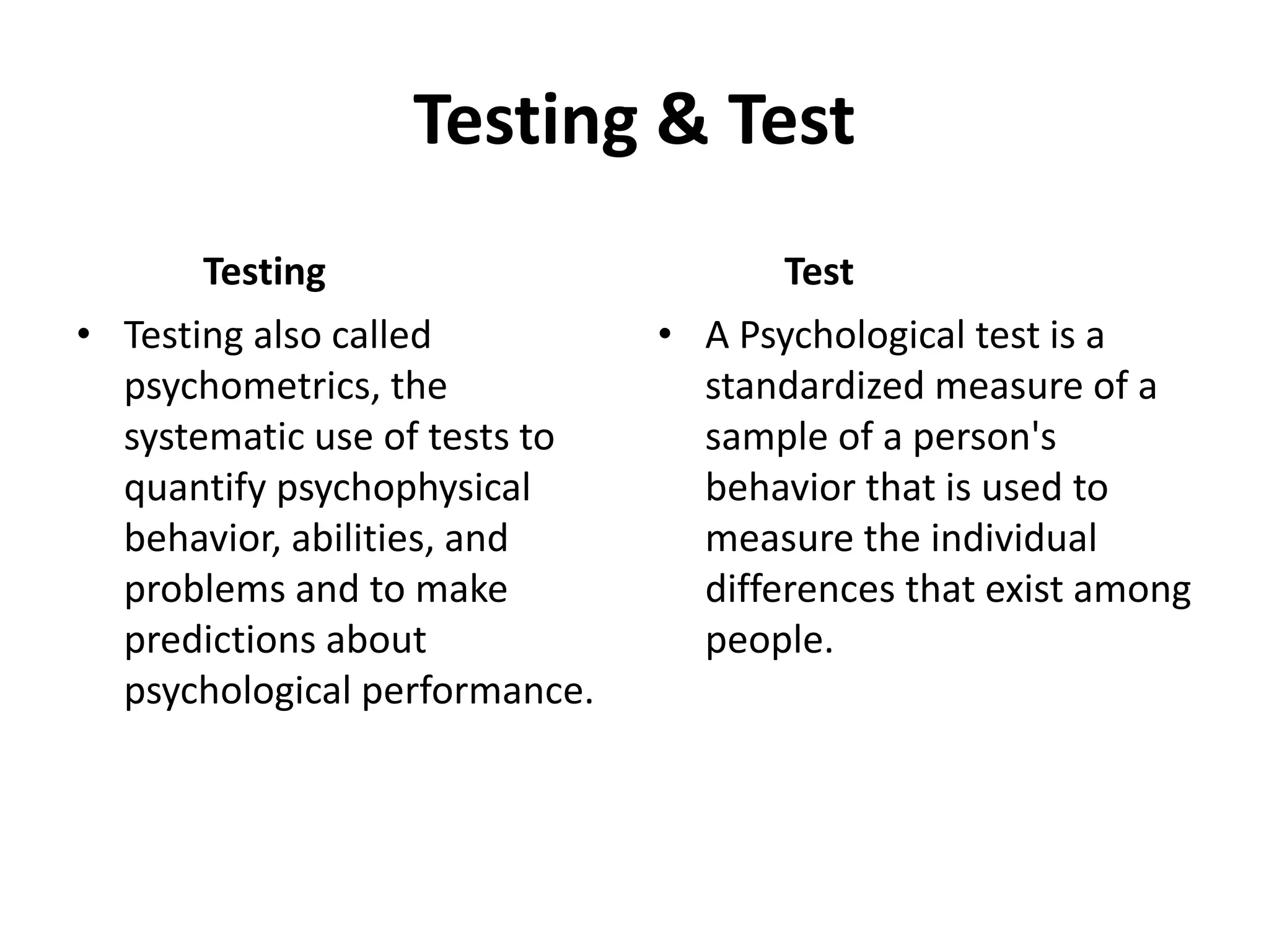 Intelligence testing | PPTX | Standardized Testing | Educational Assessment