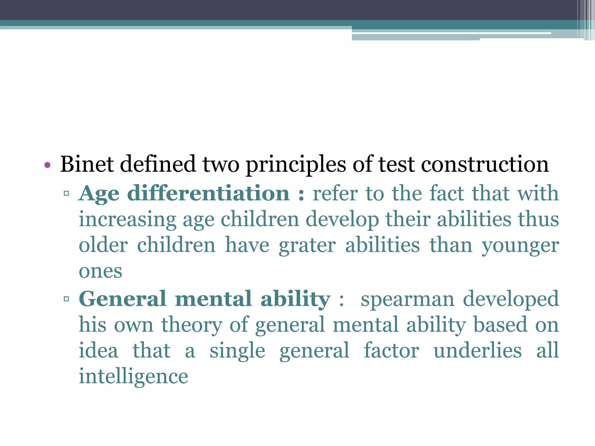 Intelligence tests | PPTX