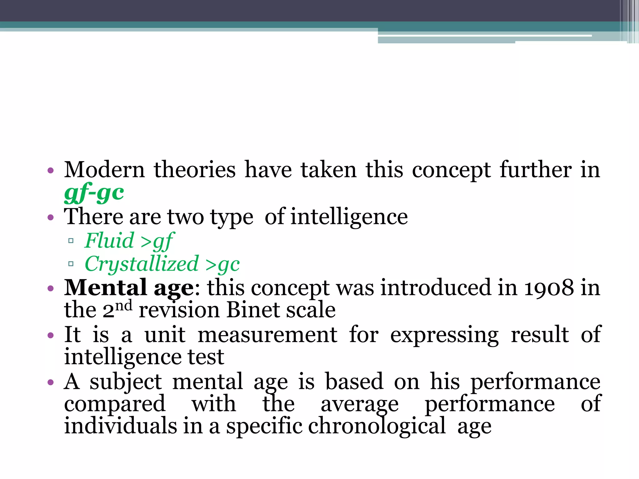 Intelligence tests | PPTX