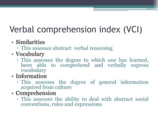Intelligence tests | PPTX