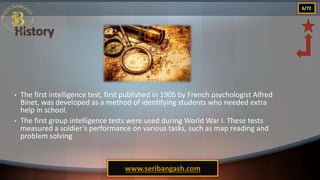 INTELLIGENCE TESTS ALL TYPES OF EXAMS.pptx