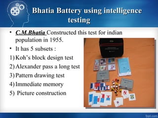 Intelligence tests 01 | PPT