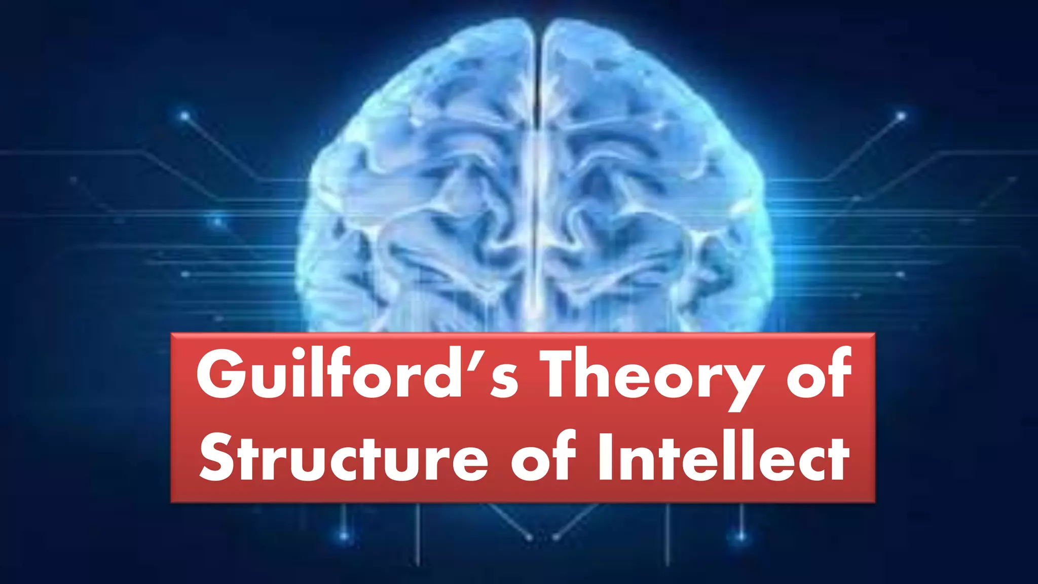 Intelligence Theories - Two factor theory (Spearman), Primary Mental ...