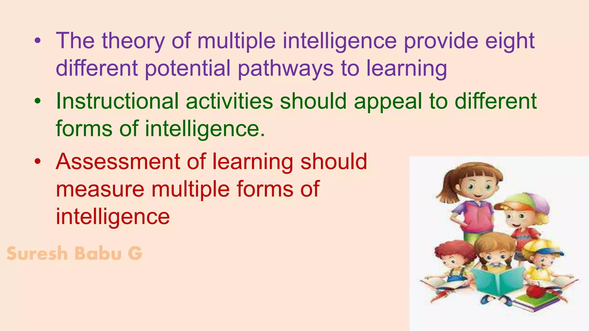 Intelligence Theories - Two factor theory (Spearman), Primary Mental ...