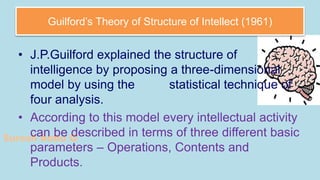 Intelligence Theories - Two factor theory (Spearman), Primary Mental ...