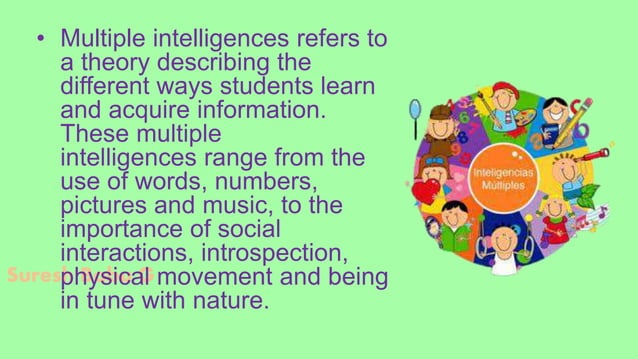 Intelligence Theories - Two factor theory (Spearman), Primary Mental ...