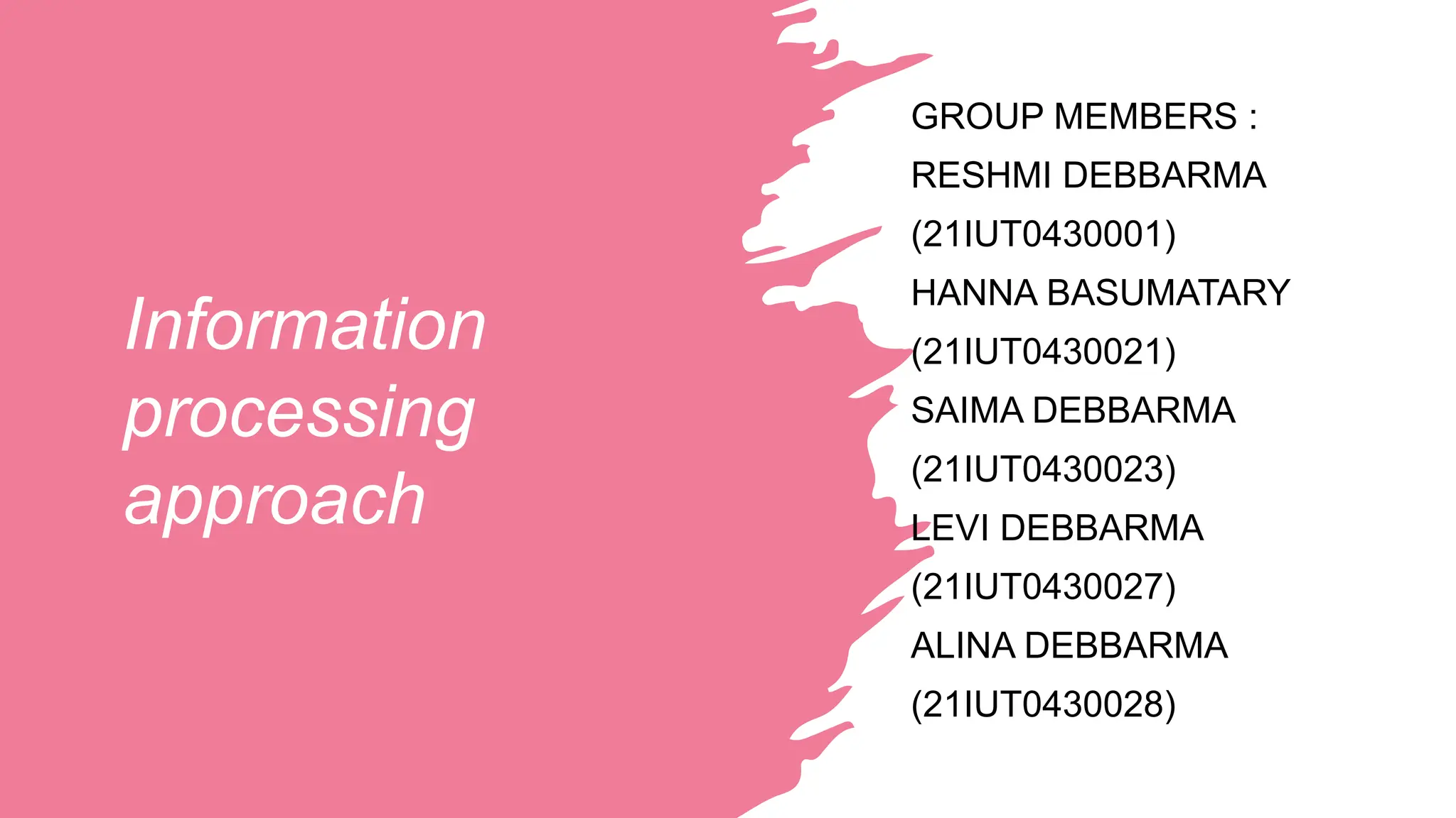 Intelligence theories - Information processing approach | PPTX