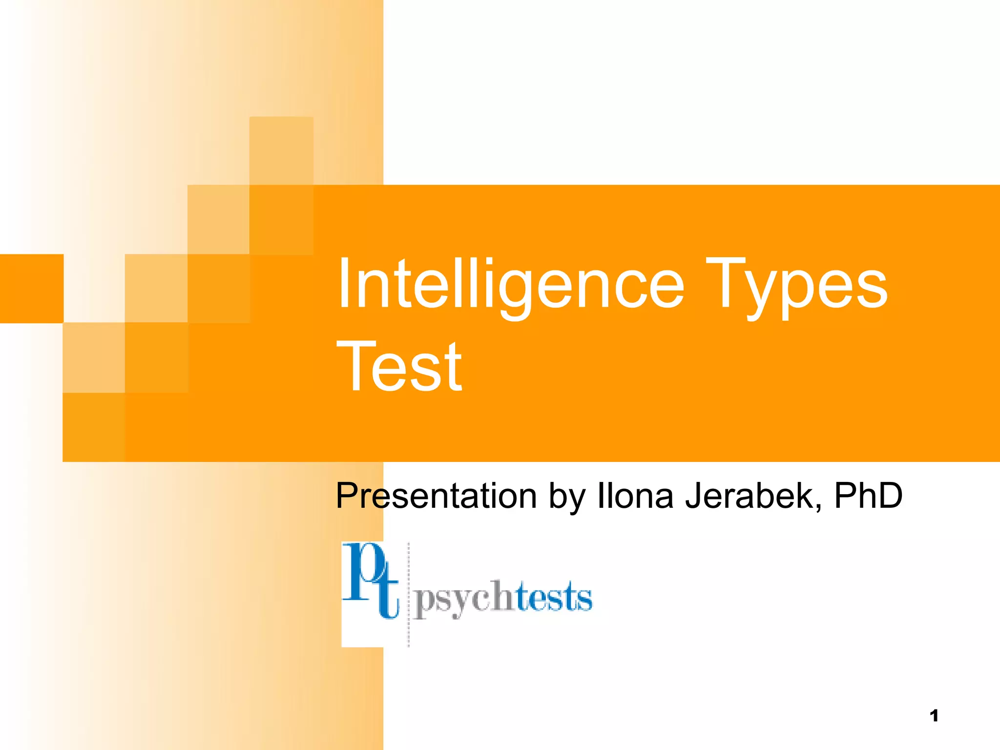 Intelligence Types Test | PPT