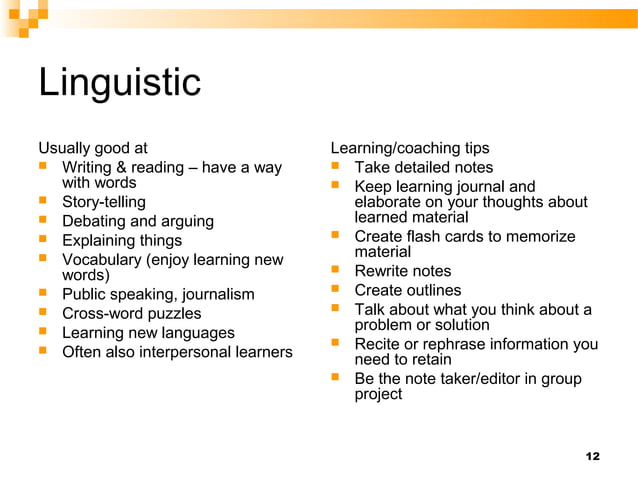 Intelligence Types Test | PPT | Games and Puzzles | Hobbies & Interests