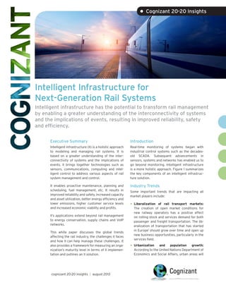 Intelligent Infrastructure for Next-Generation Rail Systems | PDF