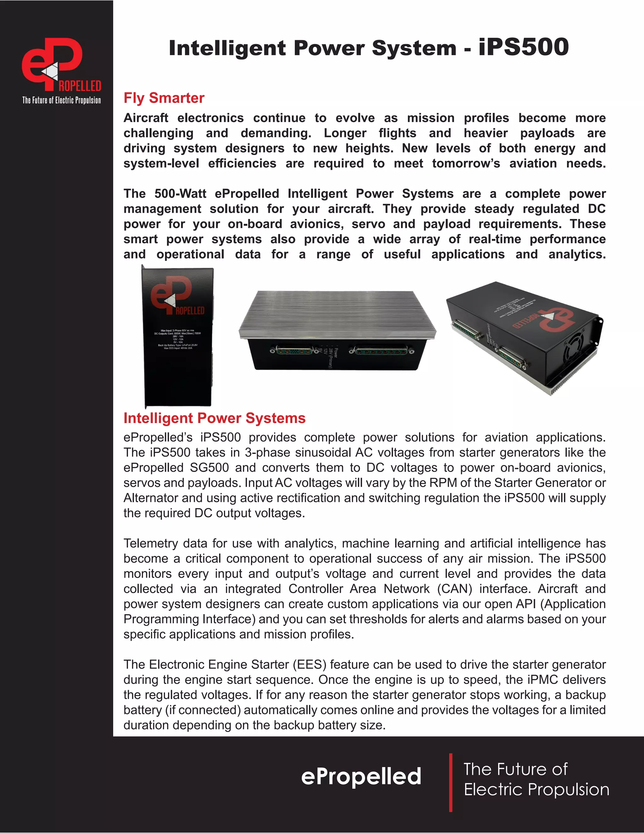 Fly Smarter - Intelligent Power System & Starter Generators from ...