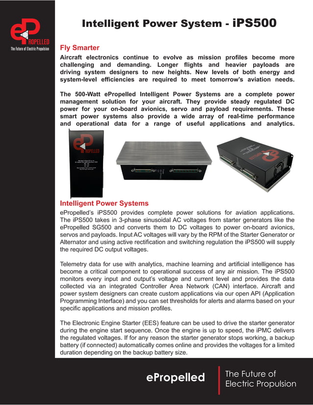 Fly Smarter - Intelligent Power System & Starter Generators from ...