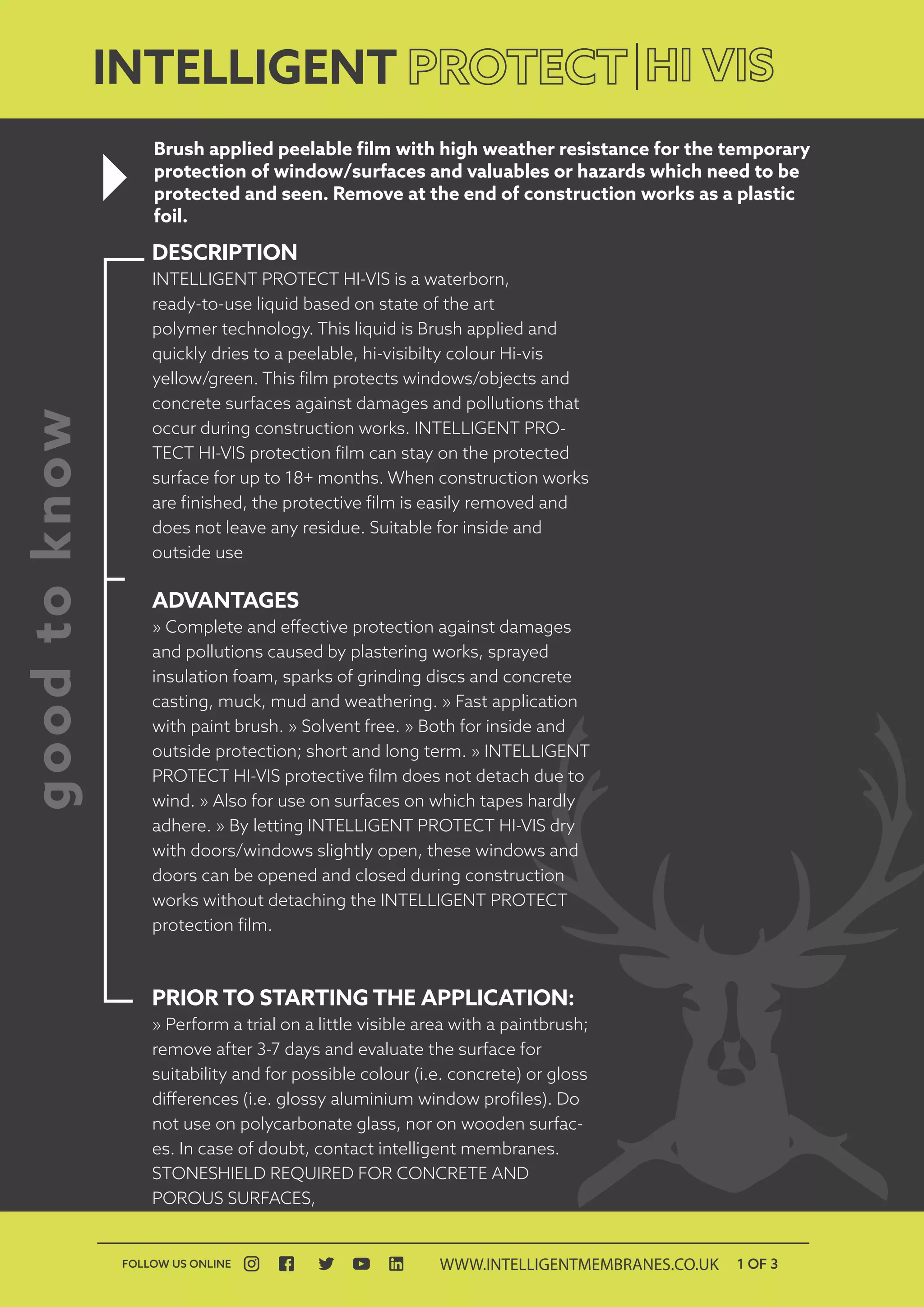 Intelligent protect hi vis product sheet | PDF