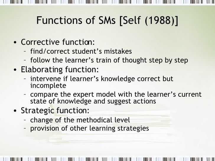 Intelligent Tutorial Systems
