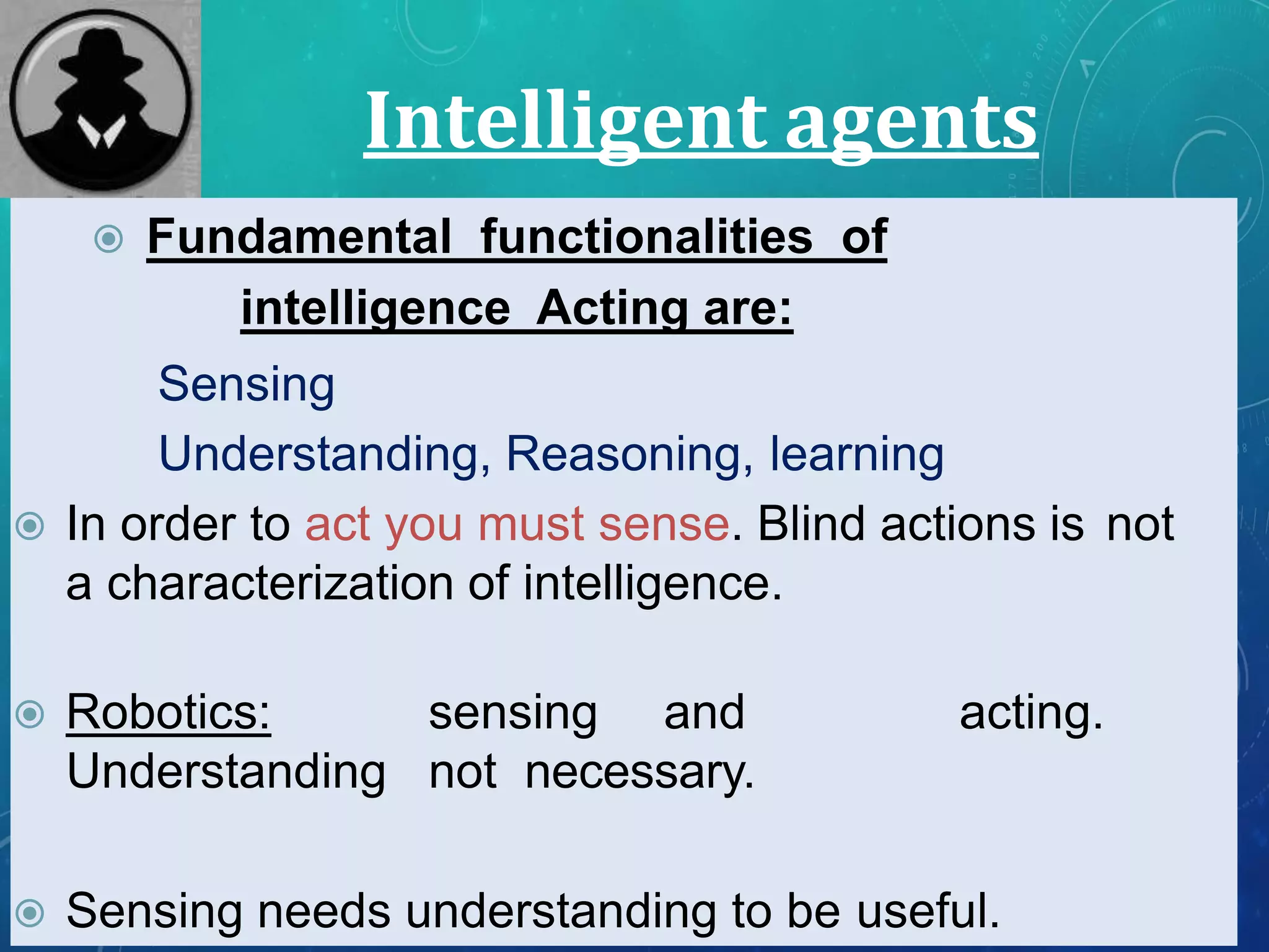 Intelligent Agent PPT ON SLIDESHARE IN ARTIFICIAL INTELLIGENCE | PDF