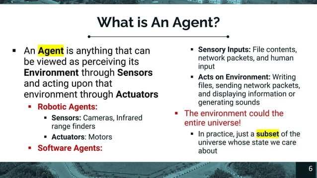 Lecture Note on Introduction to Intelligent Agents.pdf | Artificial ...