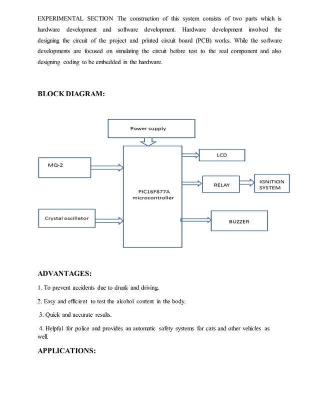 Intelligent alcohol detection system for car