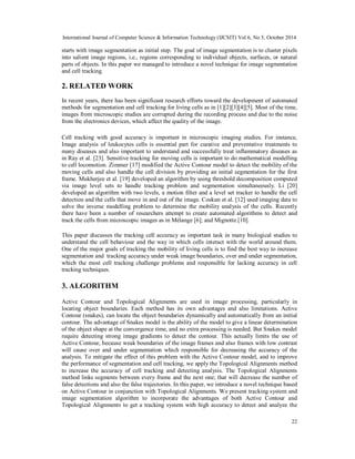 Intelligent algorithms for cell tracking and image segmentation | PDF